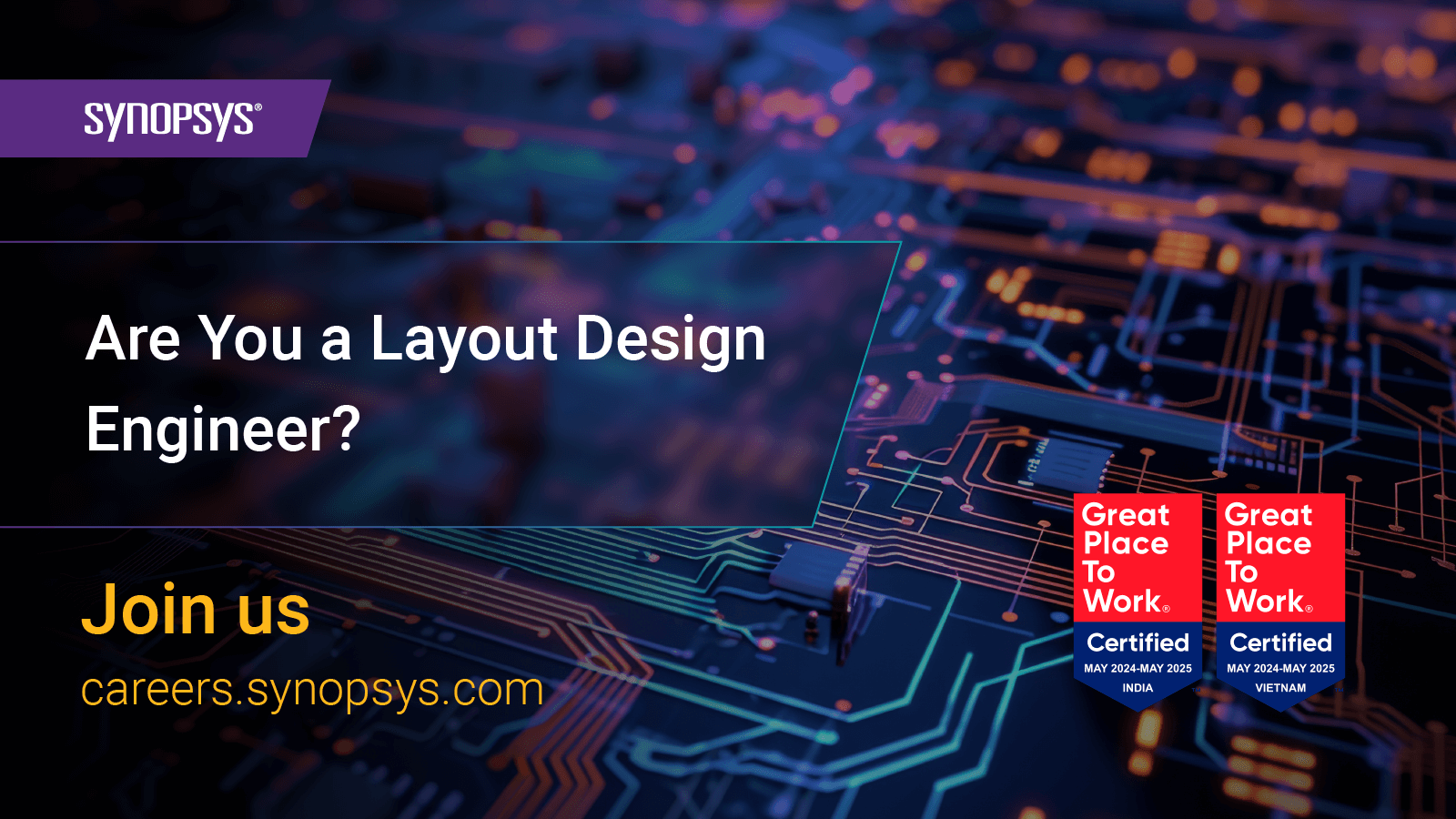 Full Custom Layout Design Engineer at Synopsys Full Custom Layout Design Engineer at Synopsys