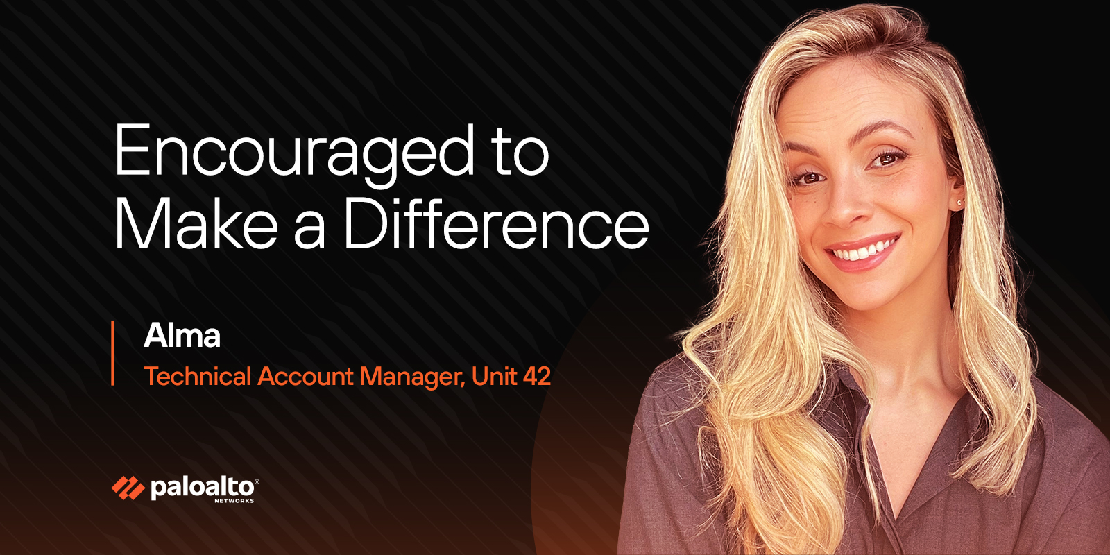 Technical Account Manager Alma is Encouraged to Make a Difference
