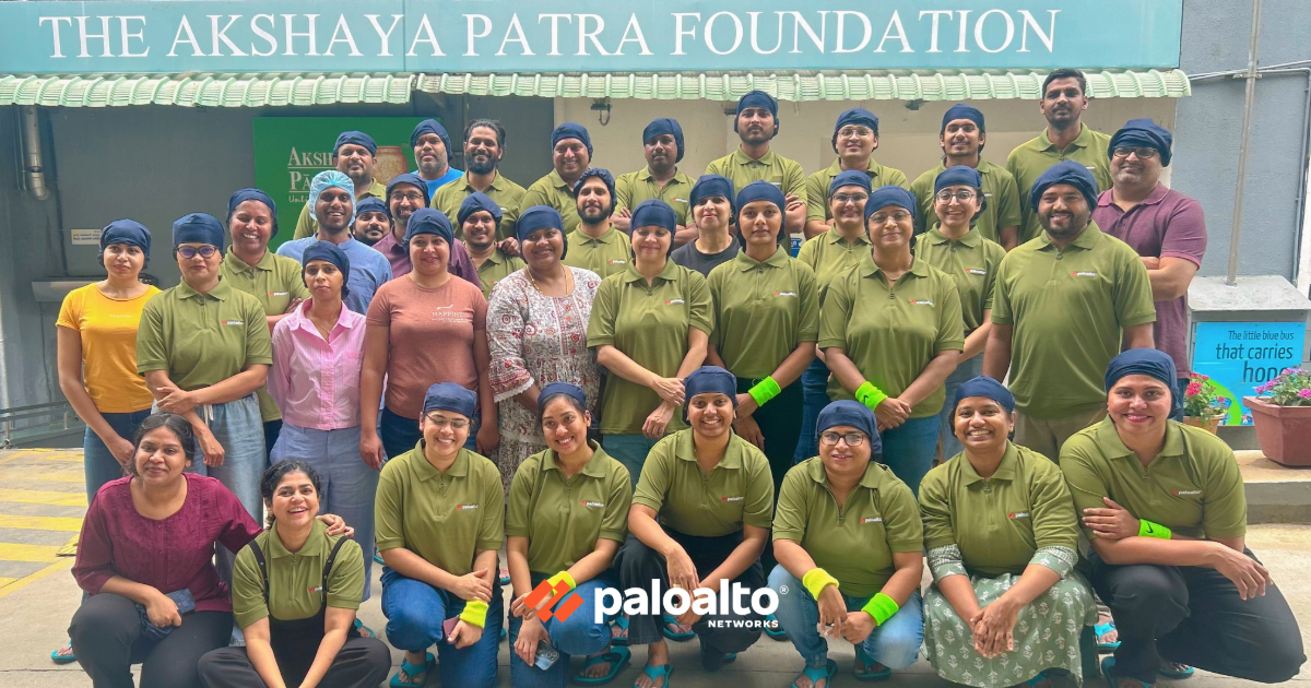 Palo Alto Networks India Volunteering Activity with Akshaya Patra