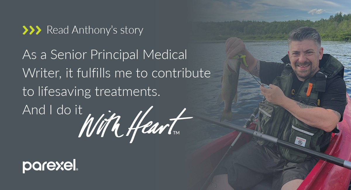 Meet Anthony, Senior Principal Medical Writer at Parexel