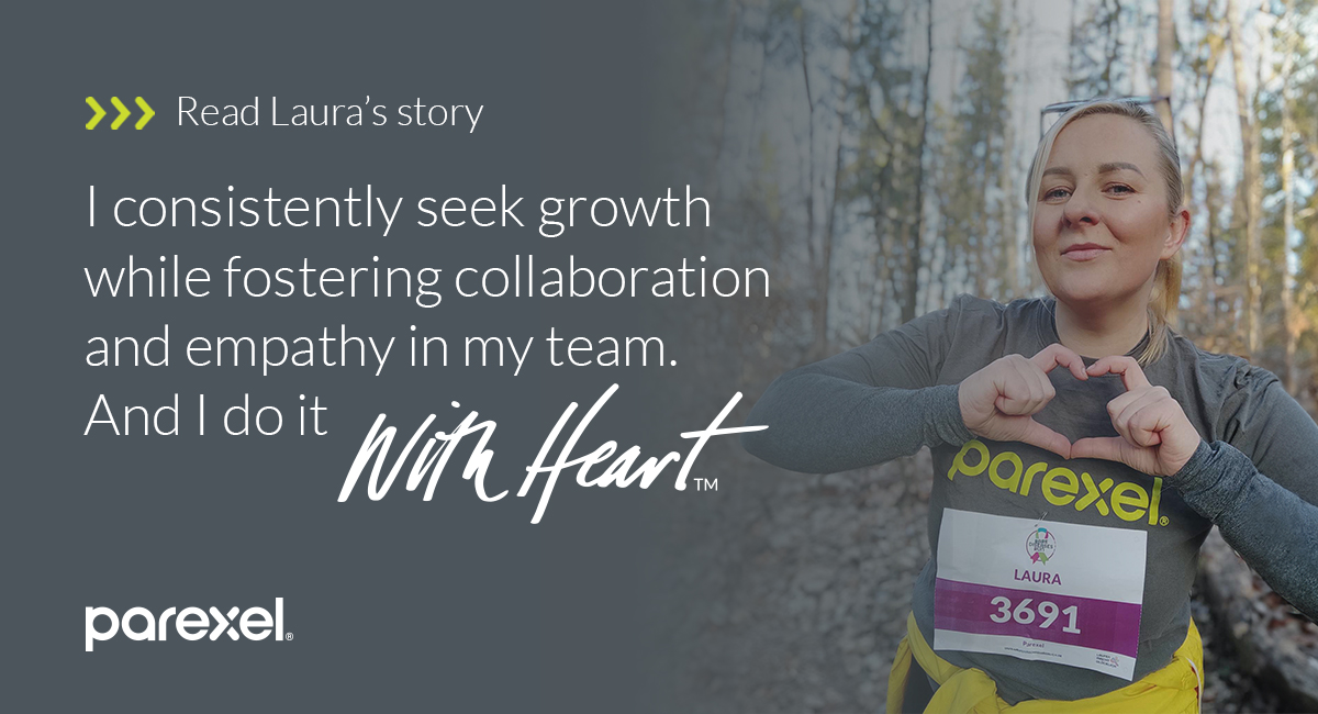 Laura's career growth at Parexel: Entry-level to Line Manager